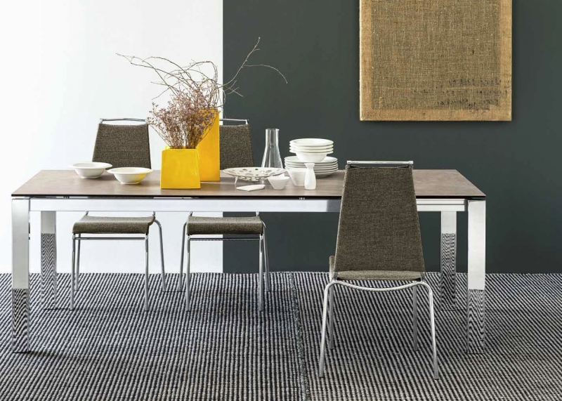 Стол CONNUBIA/Calligaris - модель BARON Ceramic 130(+60) x 85 - MANGO style