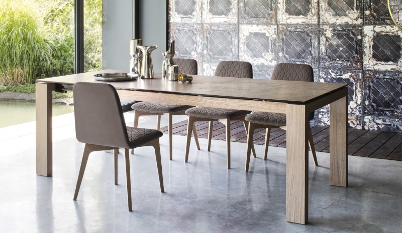 Стол CONNUBIA/CALLIGARIS - модель SIGMA Ceramic 160(+60) X 90 - MANGO style