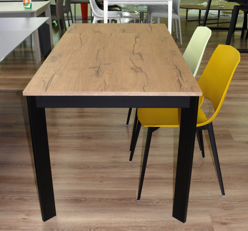 Стіл обідній POINTHOUSE - модель ZEN PLUS 120(+40) x 80 CLEAF Rovere ...