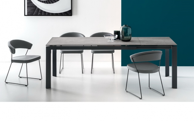 Стол CONNUBIA/Calligaris - модель BARON Ceramic 130(+60) x 85 - MANGO style